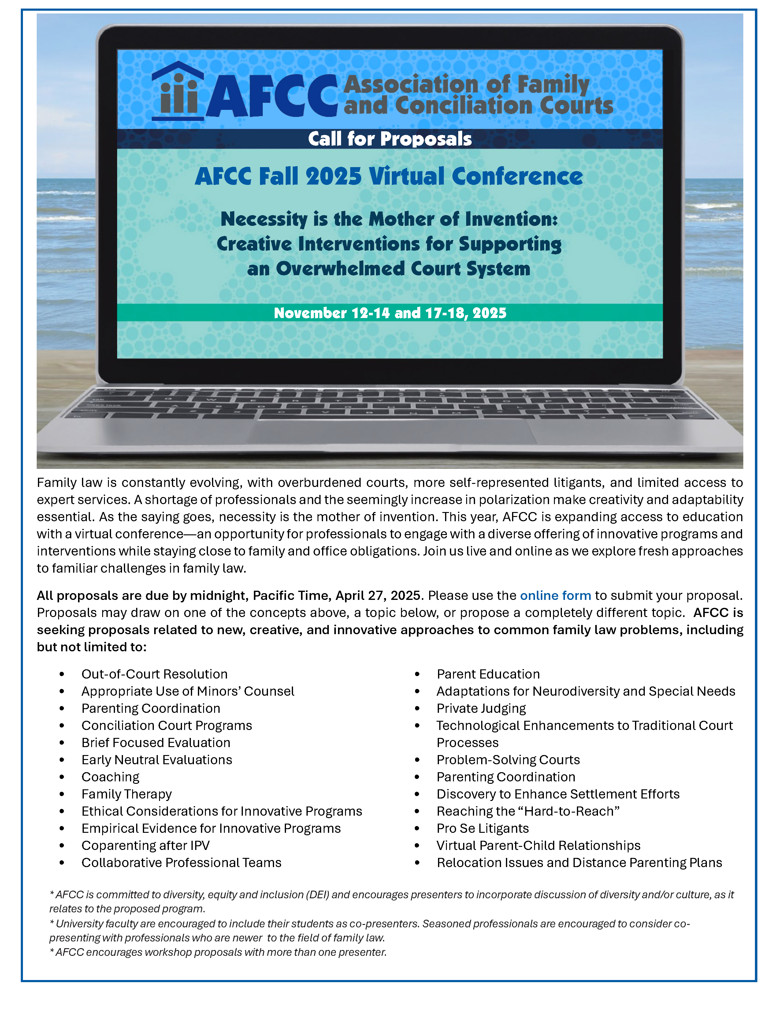 Association of Family and Conciliation Courts > Conferences & Training ...