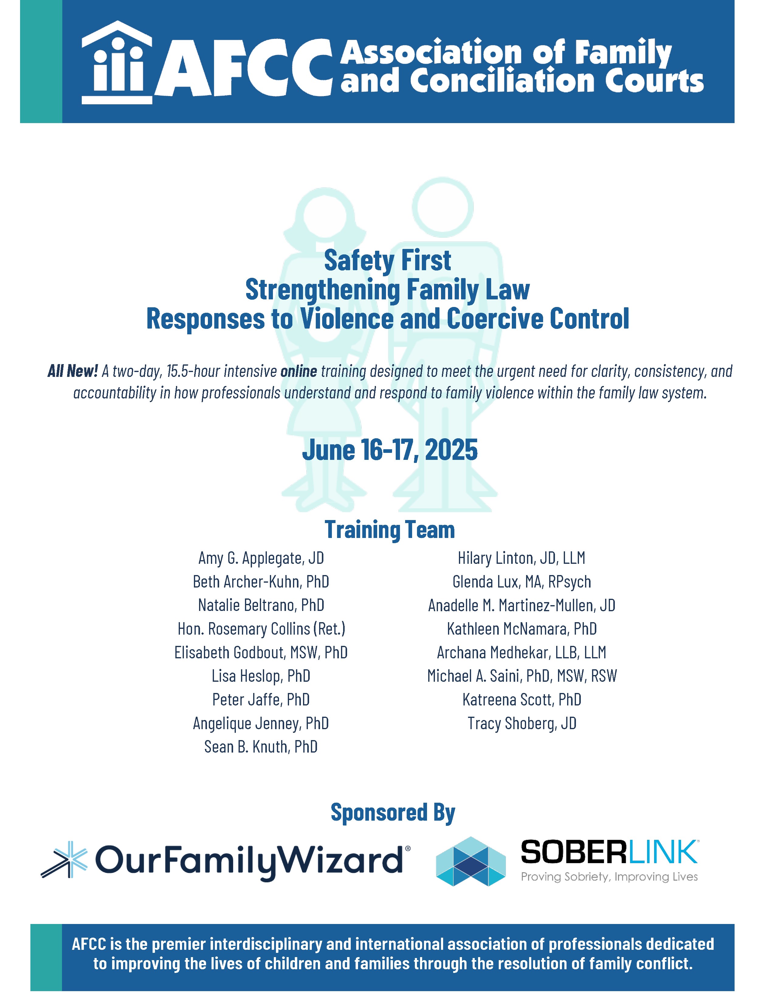 AFCC 2025 June Online Training > Sponsors